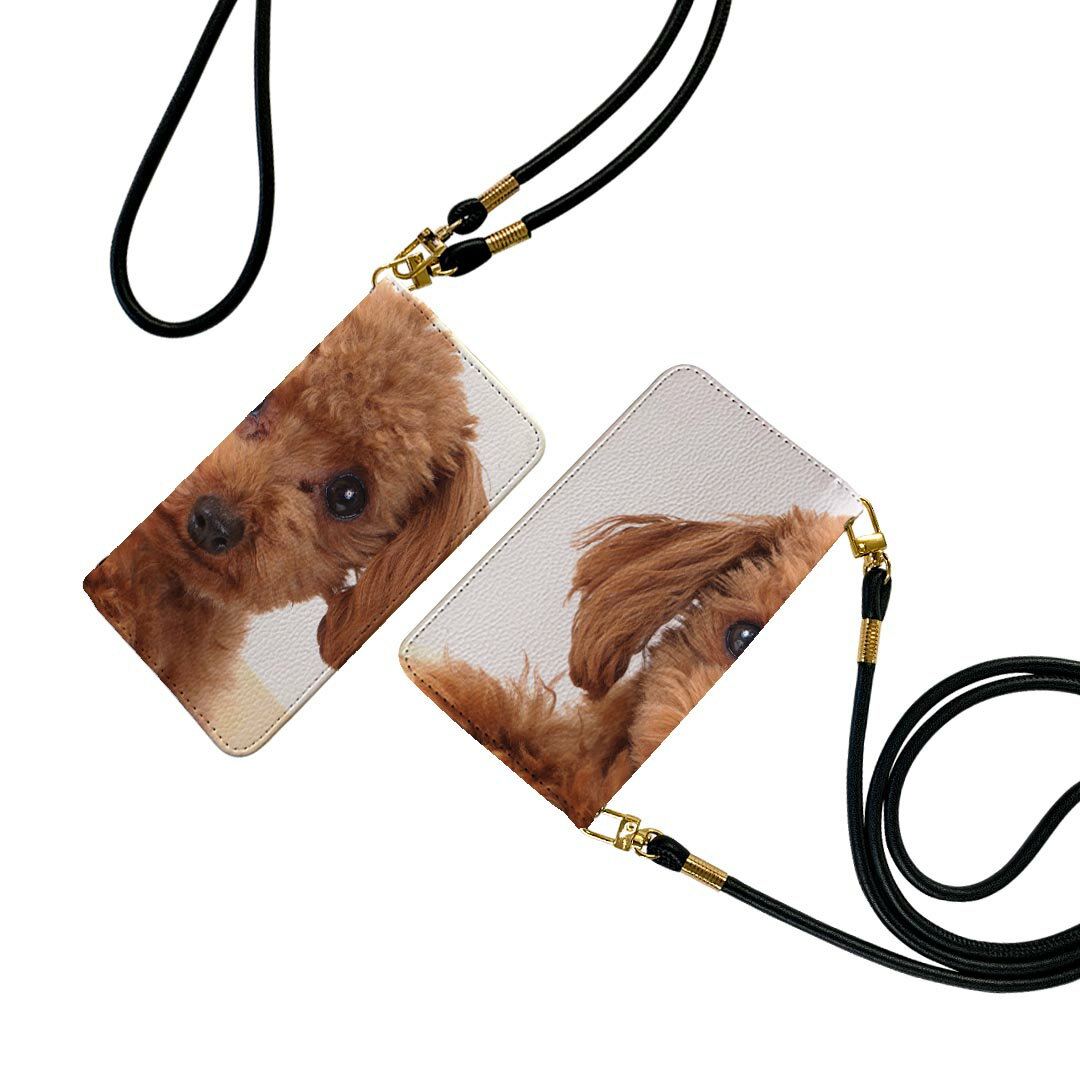 商品特徴・ショルダー付き手帳型スマホケース・シームレスな全面デザイン（内側は落ち着いたオフホワイト）・外側は高品質の人工革を使用・内側にはスマホを装着するケースが付属・機種専用のカメラホール仕様でケースを装着したままの撮影が可能・ワンセグや...