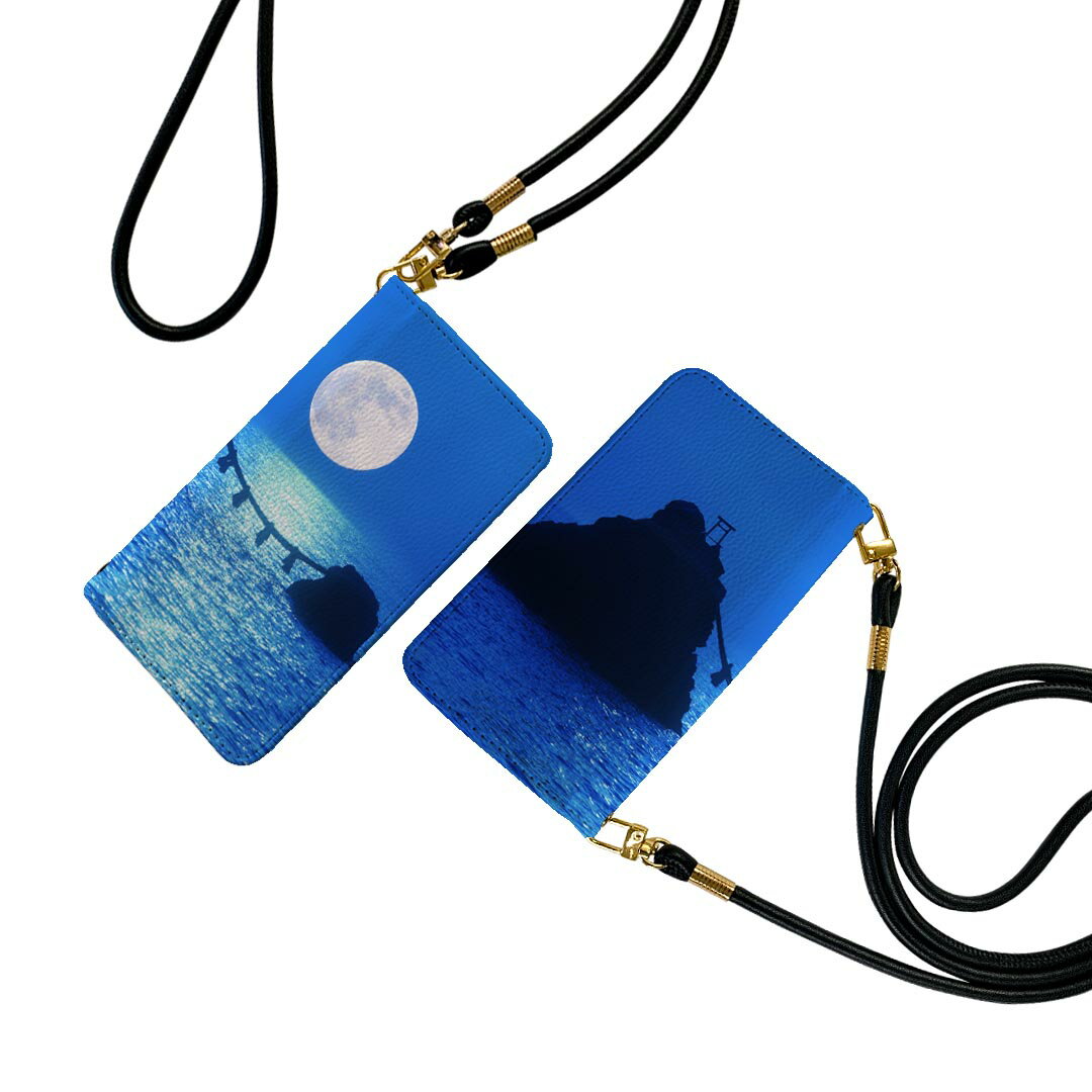 商品特徴・ショルダー付き手帳型スマホケース・シームレスな全面デザイン（内側は落ち着いたオフホワイト）・外側は高品質の人工革を使用・内側にはスマホを装着するケースが付属・機種専用のカメラホール仕様でケースを装着したままの撮影が可能・ワンセグや...