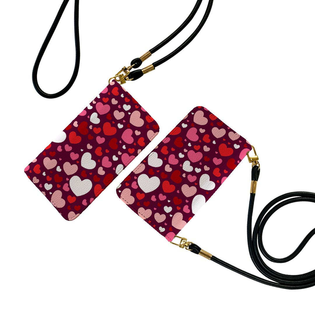 商品特徴・ショルダー付き手帳型スマホケース・シームレスな全面デザイン（内側は落ち着いたオフホワイト）・外側は高品質の人工革を使用・内側にはスマホを装着するケースが付属・機種専用のカメラホール仕様でケースを装着したままの撮影が可能・ワンセグや...