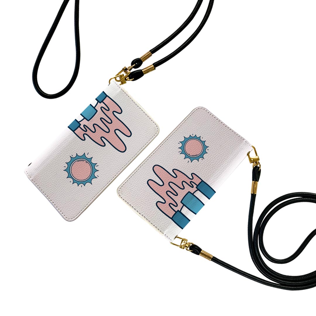 商品特徴・ショルダー付き手帳型スマホケース・シームレスな全面デザイン（内側は落ち着いたオフホワイト）・外側は高品質の人工革を使用・内側にはスマホを装着するケースが付属・機種専用のカメラホール仕様でケースを装着したままの撮影が可能・ワンセグや...