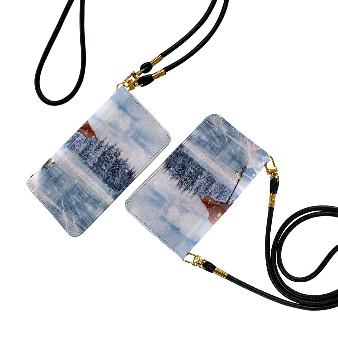 商品特徴・ショルダー付き手帳型スマホケース・シームレスな全面デザイン（内側は落ち着いたオフホワイト）・外側は高品質の人工革を使用・内側にはスマホを装着するケースが付属・機種専用のカメラホール仕様でケースを装着したままの撮影が可能・ワンセグや...