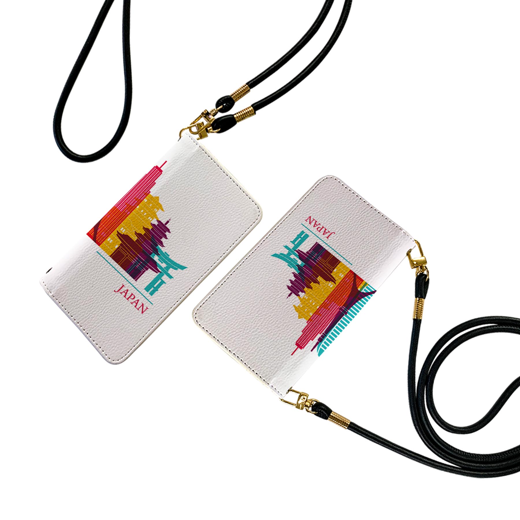 商品特徴・ショルダー付き手帳型スマホケース・シームレスな全面デザイン（内側は落ち着いたオフホワイト）・外側は高品質の人工革を使用・内側にはスマホを装着するケースが付属・機種専用のカメラホール仕様でケースを装着したままの撮影が可能・ワンセグや...