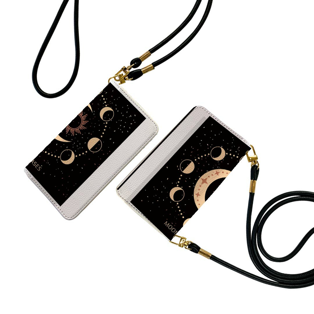 商品特徴・ショルダー付き手帳型スマホケース・シームレスな全面デザイン（内側は落ち着いたオフホワイト）・外側は高品質の人工革を使用・内側にはスマホを装着するケースが付属・機種専用のカメラホール仕様でケースを装着したままの撮影が可能・ワンセグや...