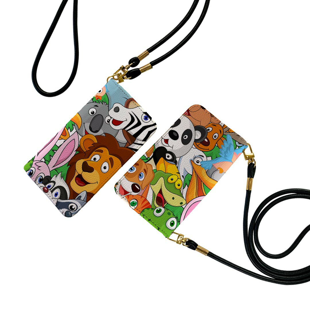 商品特徴・ショルダー付き手帳型スマホケース・シームレスな全面デザイン（内側は落ち着いたオフホワイト）・外側は高品質の人工革を使用・内側にはスマホを装着するケースが付属・機種専用のカメラホール仕様でケースを装着したままの撮影が可能・ワンセグや...