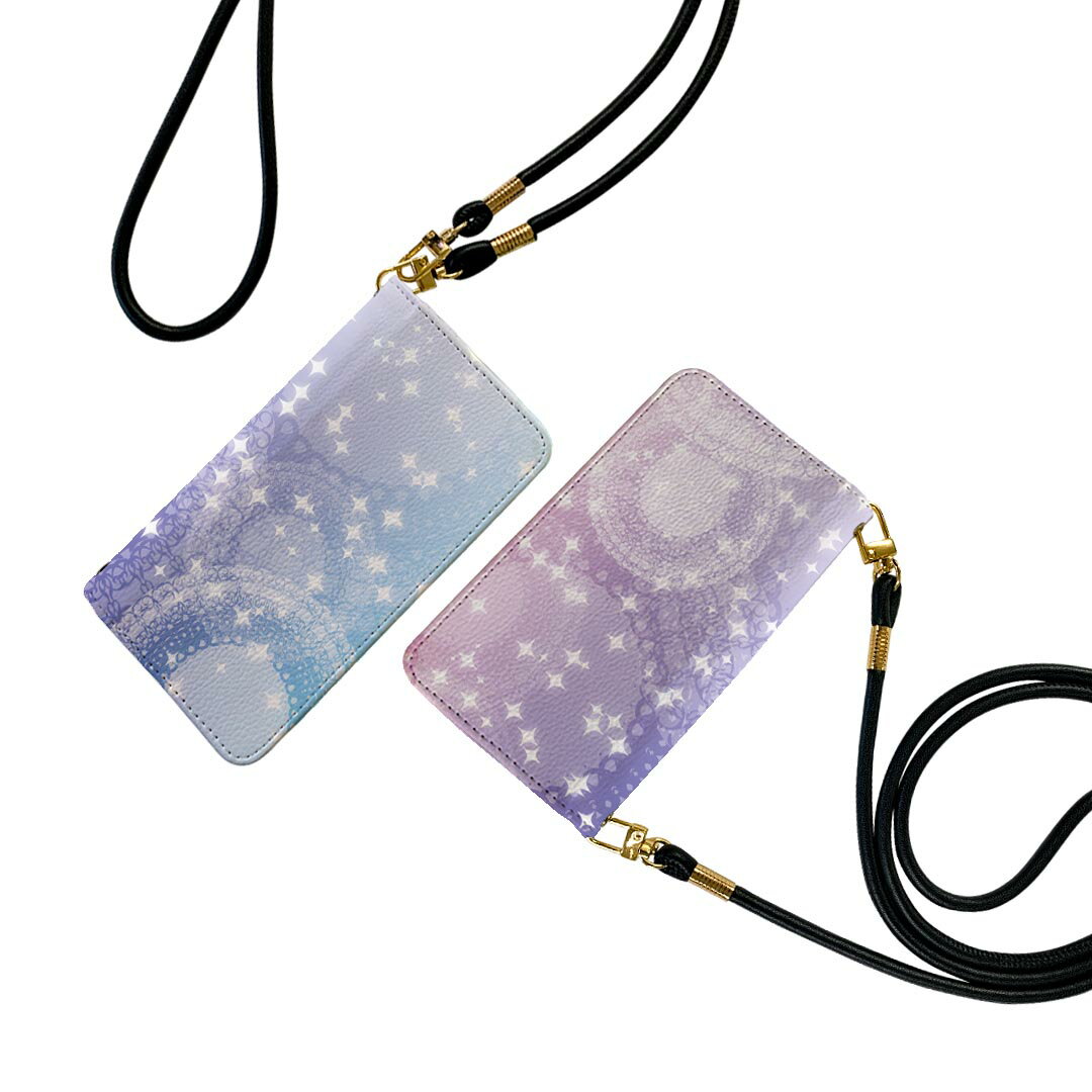 商品特徴・ショルダー付き手帳型スマホケース・シームレスな全面デザイン（内側は落ち着いたオフホワイト）・外側は高品質の人工革を使用・内側にはスマホを装着するケースが付属・機種専用のカメラホール仕様でケースを装着したままの撮影が可能・ワンセグや...