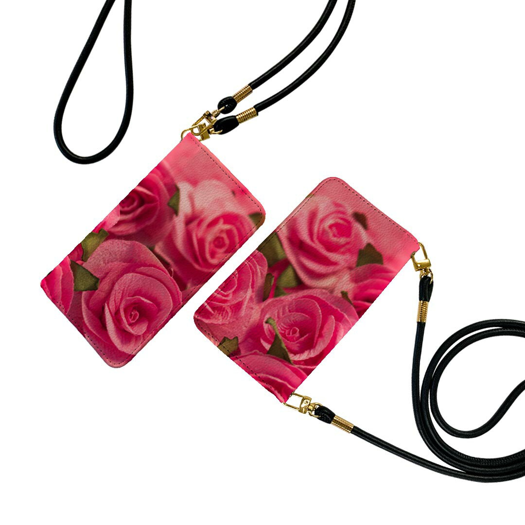 商品特徴・ショルダー付き手帳型スマホケース・シームレスな全面デザイン（内側は落ち着いたオフホワイト）・外側は高品質の人工革を使用・内側にはスマホを装着するケースが付属・機種専用のカメラホール仕様でケースを装着したままの撮影が可能・ワンセグや...