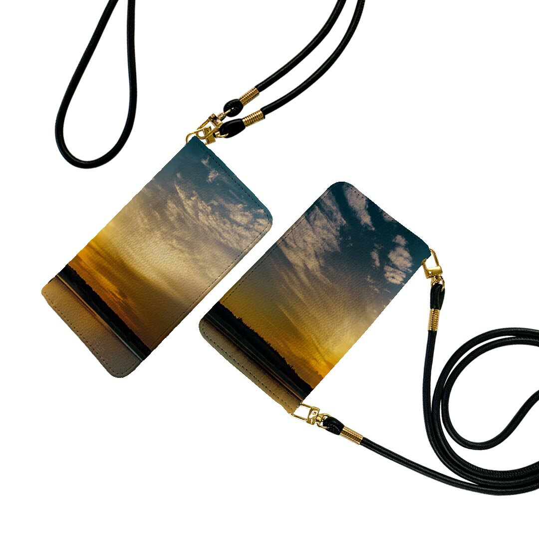 商品特徴・ショルダー付き手帳型スマホケース・シームレスな全面デザイン（内側は落ち着いたオフホワイト）・外側は高品質の人工革を使用・内側にはスマホを装着するケースが付属・機種専用のカメラホール仕様でケースを装着したままの撮影が可能・ワンセグや...