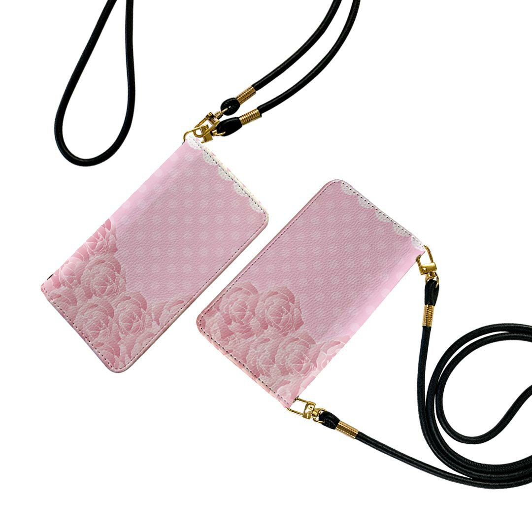 商品特徴・ショルダー付き手帳型スマホケース・シームレスな全面デザイン（内側は落ち着いたオフホワイト）・外側は高品質の人工革を使用・内側にはスマホを装着するケースが付属・機種専用のカメラホール仕様でケースを装着したままの撮影が可能・ワンセグや...