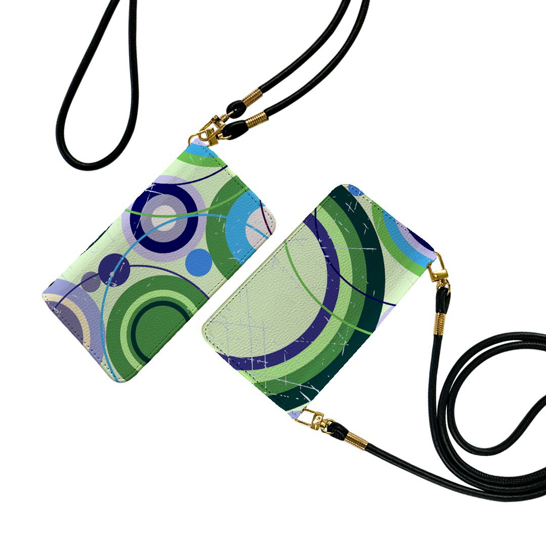 商品特徴・ショルダー付き手帳型スマホケース・シームレスな全面デザイン（内側は落ち着いたオフホワイト）・外側は高品質の人工革を使用・内側にはスマホを装着するケースが付属・機種専用のカメラホール仕様でケースを装着したままの撮影が可能・ワンセグや...