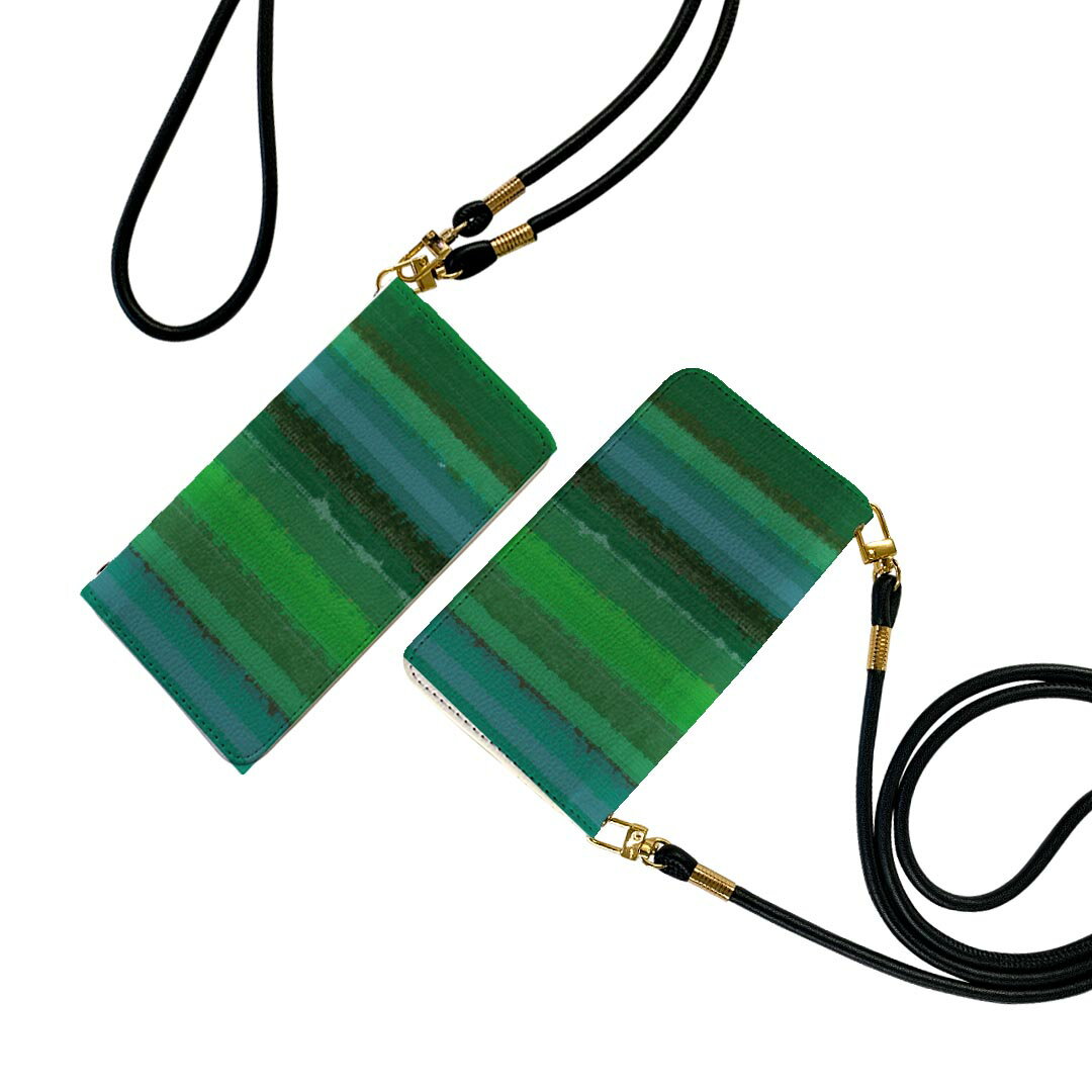 商品特徴・ショルダー付き手帳型スマホケース・シームレスな全面デザイン（内側は落ち着いたオフホワイト）・外側は高品質の人工革を使用・内側にはスマホを装着するケースが付属・機種専用のカメラホール仕様でケースを装着したままの撮影が可能・ワンセグや...