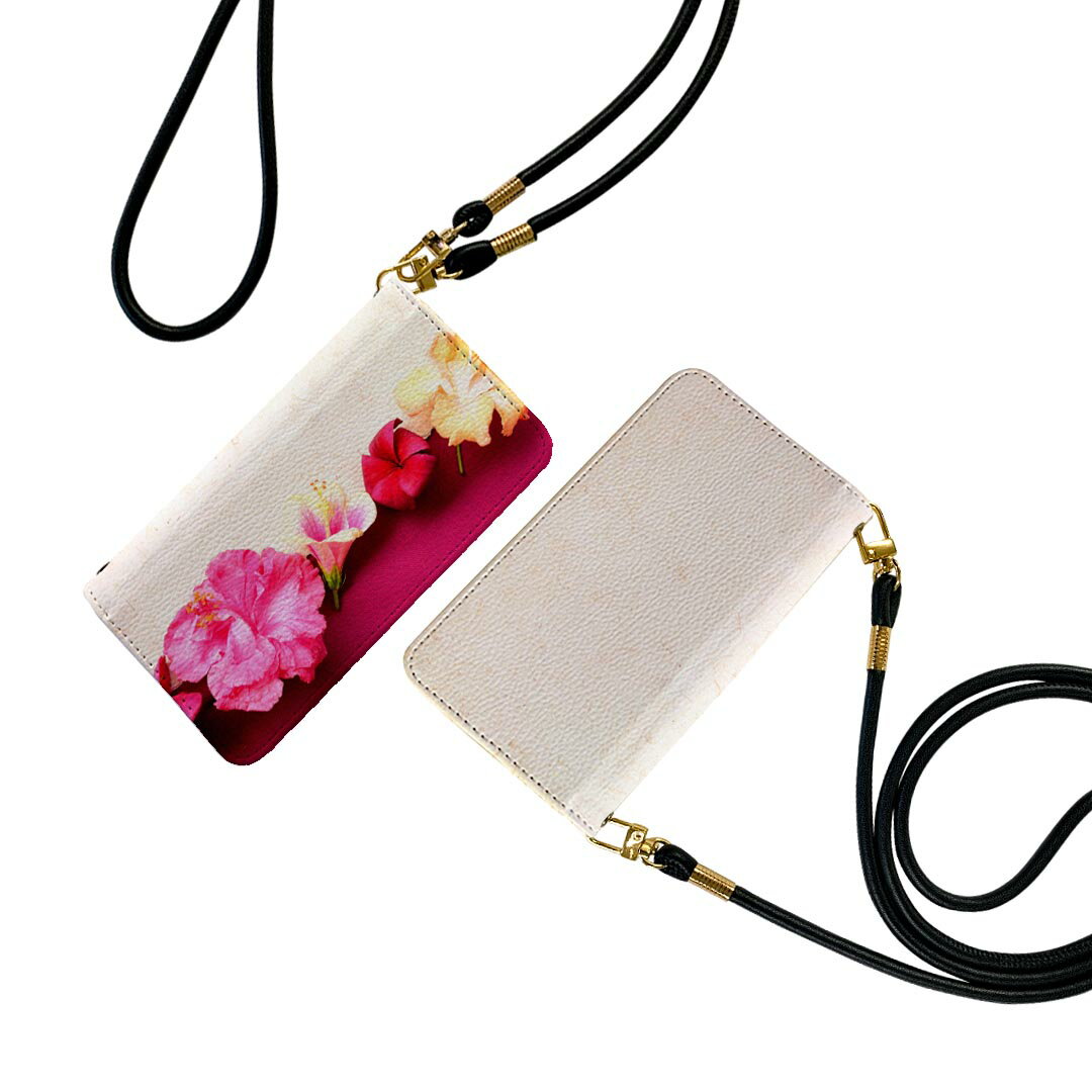 商品特徴・ショルダー付き手帳型スマホケース・シームレスな全面デザイン（内側は落ち着いたオフホワイト）・外側は高品質の人工革を使用・内側にはスマホを装着するケースが付属・機種専用のカメラホール仕様でケースを装着したままの撮影が可能・ワンセグや...