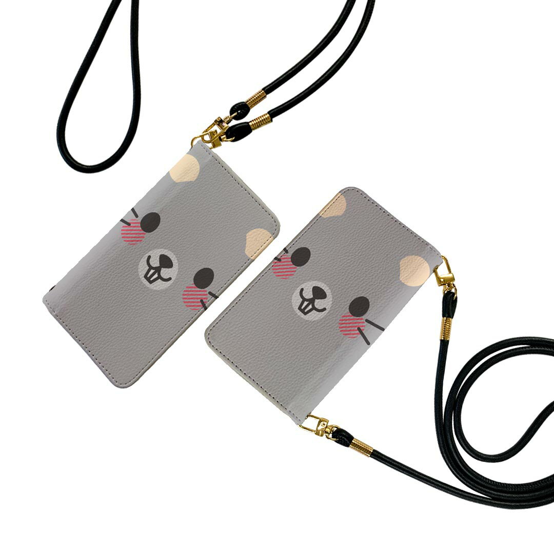 商品特徴・ショルダー付き手帳型スマホケース・シームレスな全面デザイン（内側は落ち着いたオフホワイト）・外側は高品質の人工革を使用・内側にはスマホを装着するケースが付属・機種専用のカメラホール仕様でケースを装着したままの撮影が可能・ワンセグや...