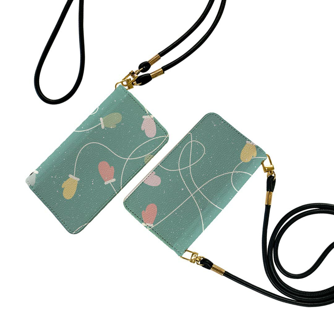 商品特徴・ショルダー付き手帳型スマホケース・シームレスな全面デザイン（内側は落ち着いたオフホワイト）・外側は高品質の人工革を使用・内側にはスマホを装着するケースが付属・機種専用のカメラホール仕様でケースを装着したままの撮影が可能・ワンセグや...