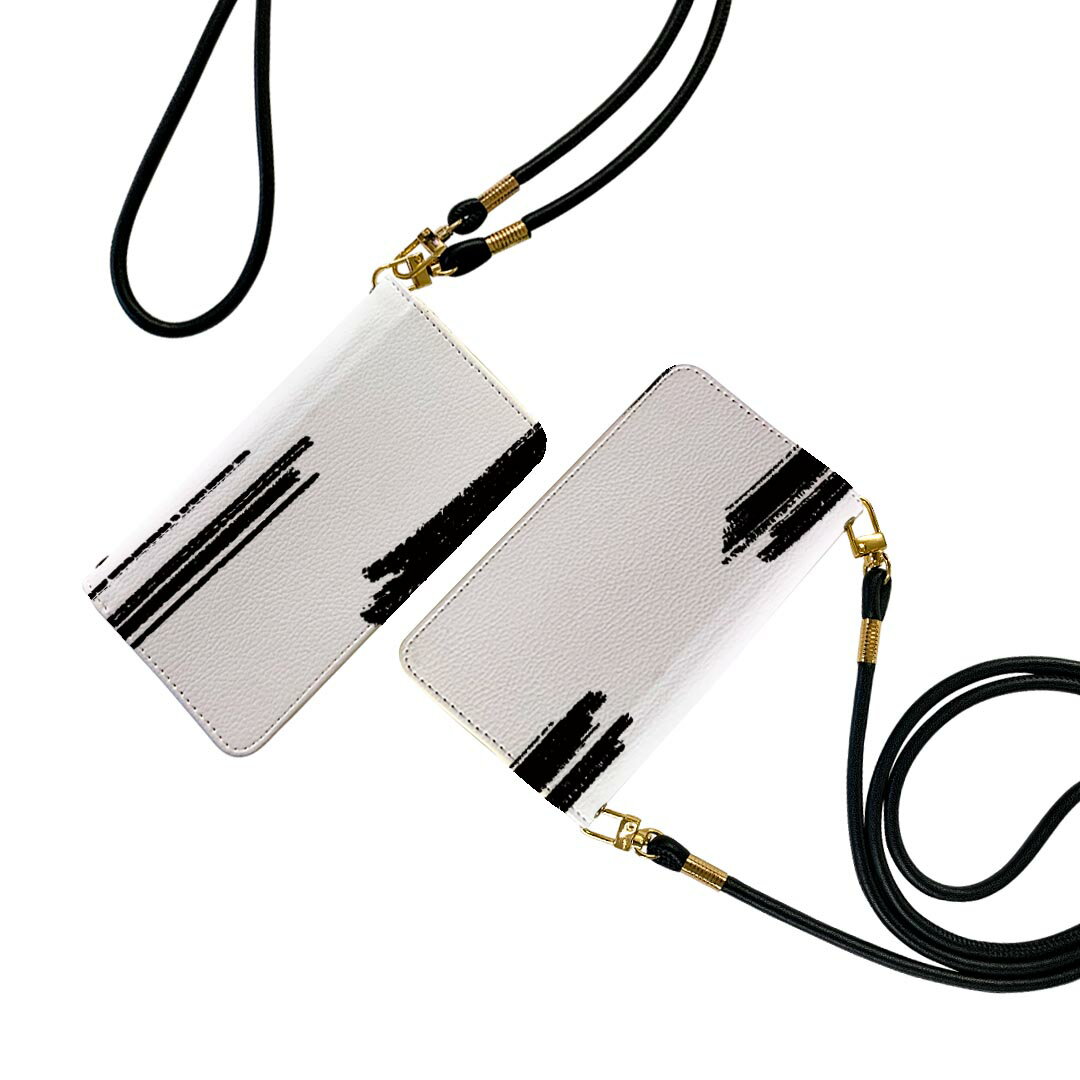 商品特徴・ショルダー付き手帳型スマホケース・シームレスな全面デザイン（内側は落ち着いたオフホワイト）・外側は高品質の人工革を使用・内側にはスマホを装着するケースが付属・機種専用のカメラホール仕様でケースを装着したままの撮影が可能・ワンセグや...