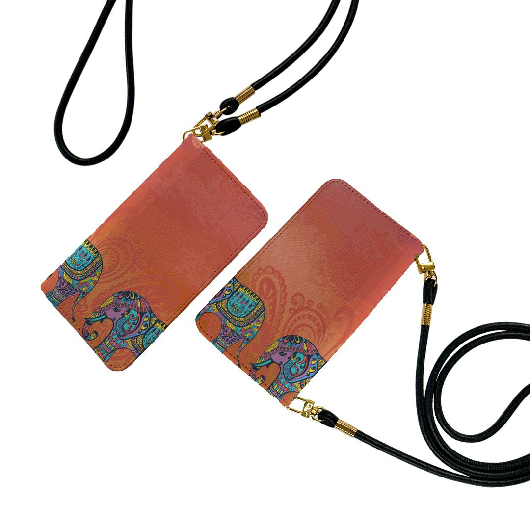 商品特徴・ショルダー付き手帳型スマホケース・シームレスな全面デザイン（内側は落ち着いたオフホワイト）・外側は高品質の人工革を使用・内側にはスマホを装着するケースが付属・機種専用のカメラホール仕様でケースを装着したままの撮影が可能・ワンセグや...