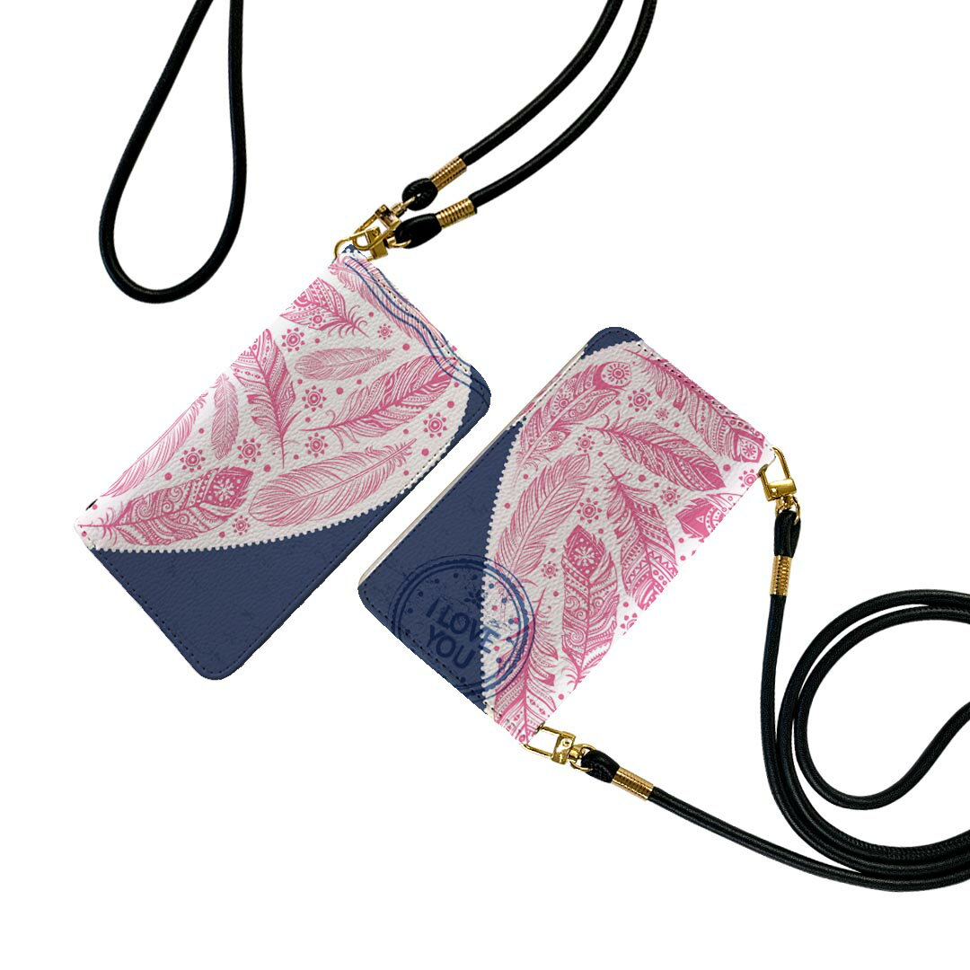 商品特徴・ショルダー付き手帳型スマホケース・シームレスな全面デザイン（内側は落ち着いたオフホワイト）・外側は高品質の人工革を使用・内側にはスマホを装着するケースが付属・機種専用のカメラホール仕様でケースを装着したままの撮影が可能・ワンセグや...