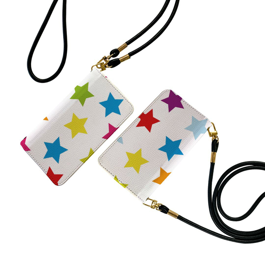 商品特徴・ショルダー付き手帳型スマホケース・シームレスな全面デザイン（内側は落ち着いたオフホワイト）・外側は高品質の人工革を使用・内側にはスマホを装着するケースが付属・機種専用のカメラホール仕様でケースを装着したままの撮影が可能・ワンセグや...