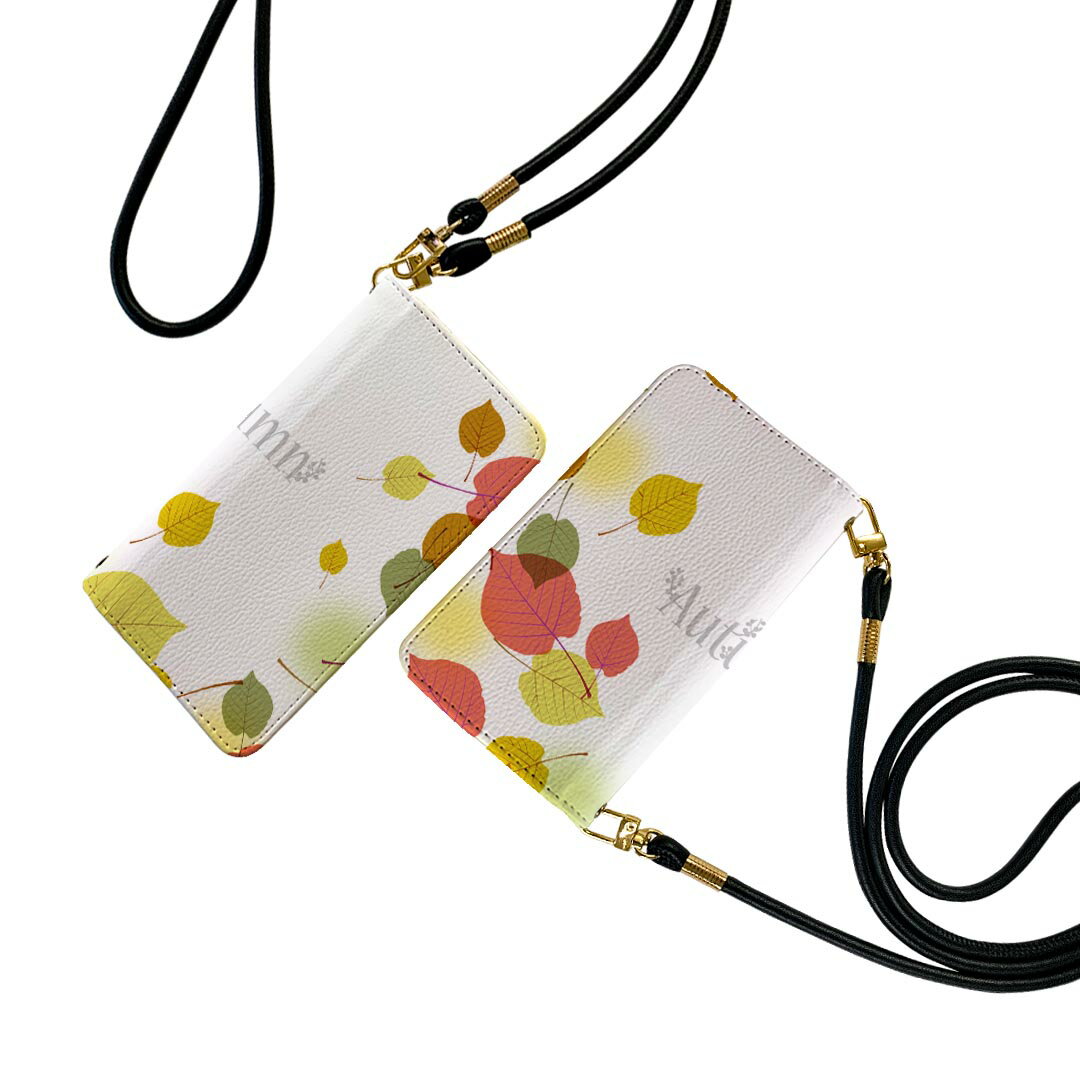 商品特徴・ショルダー付き手帳型スマホケース・シームレスな全面デザイン（内側は落ち着いたオフホワイト）・外側は高品質の人工革を使用・内側にはスマホを装着するケースが付属・機種専用のカメラホール仕様でケースを装着したままの撮影が可能・ワンセグや...