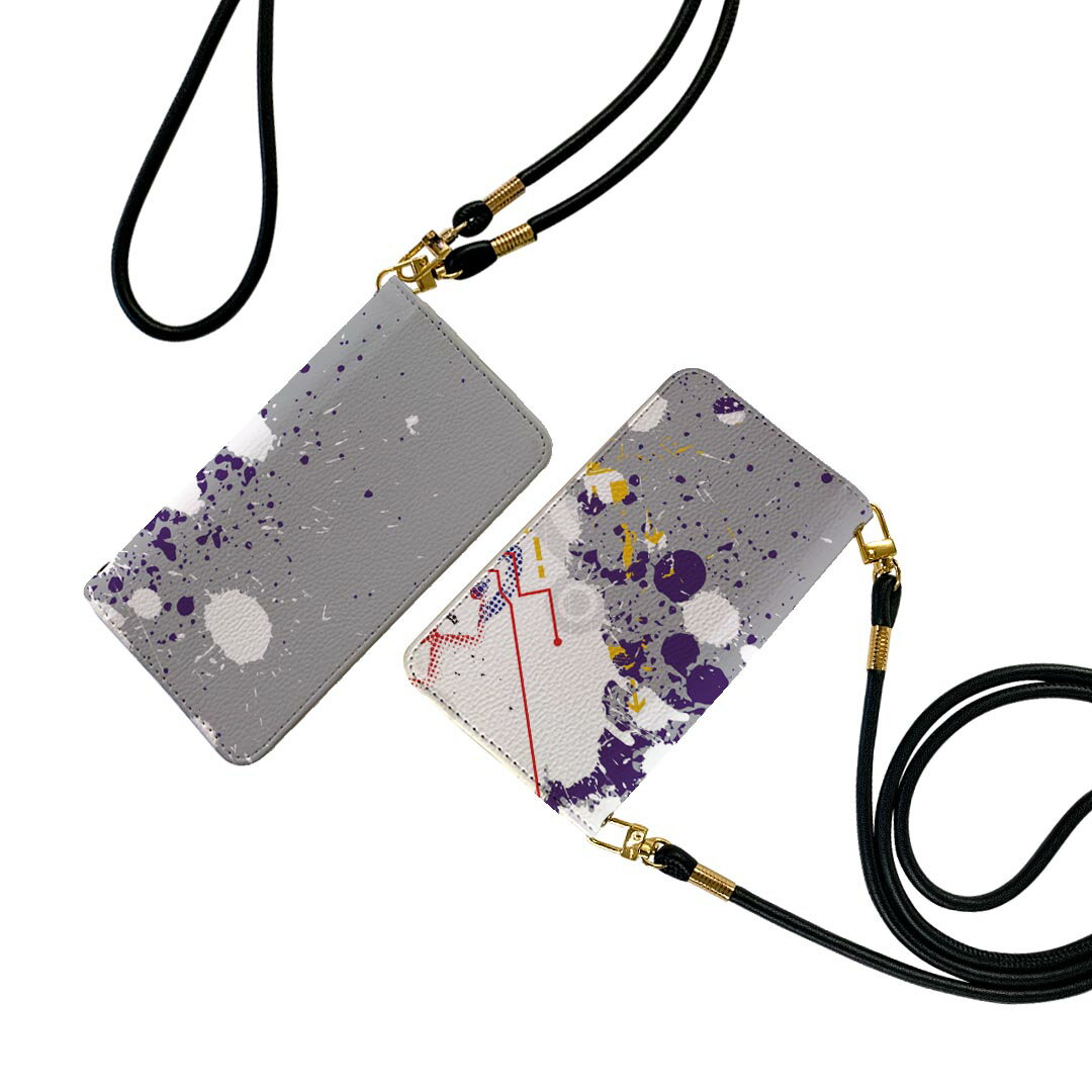 商品特徴・ショルダー付き手帳型スマホケース・シームレスな全面デザイン（内側は落ち着いたオフホワイト）・外側は高品質の人工革を使用・内側にはスマホを装着するケースが付属・機種専用のカメラホール仕様でケースを装着したままの撮影が可能・ワンセグや...