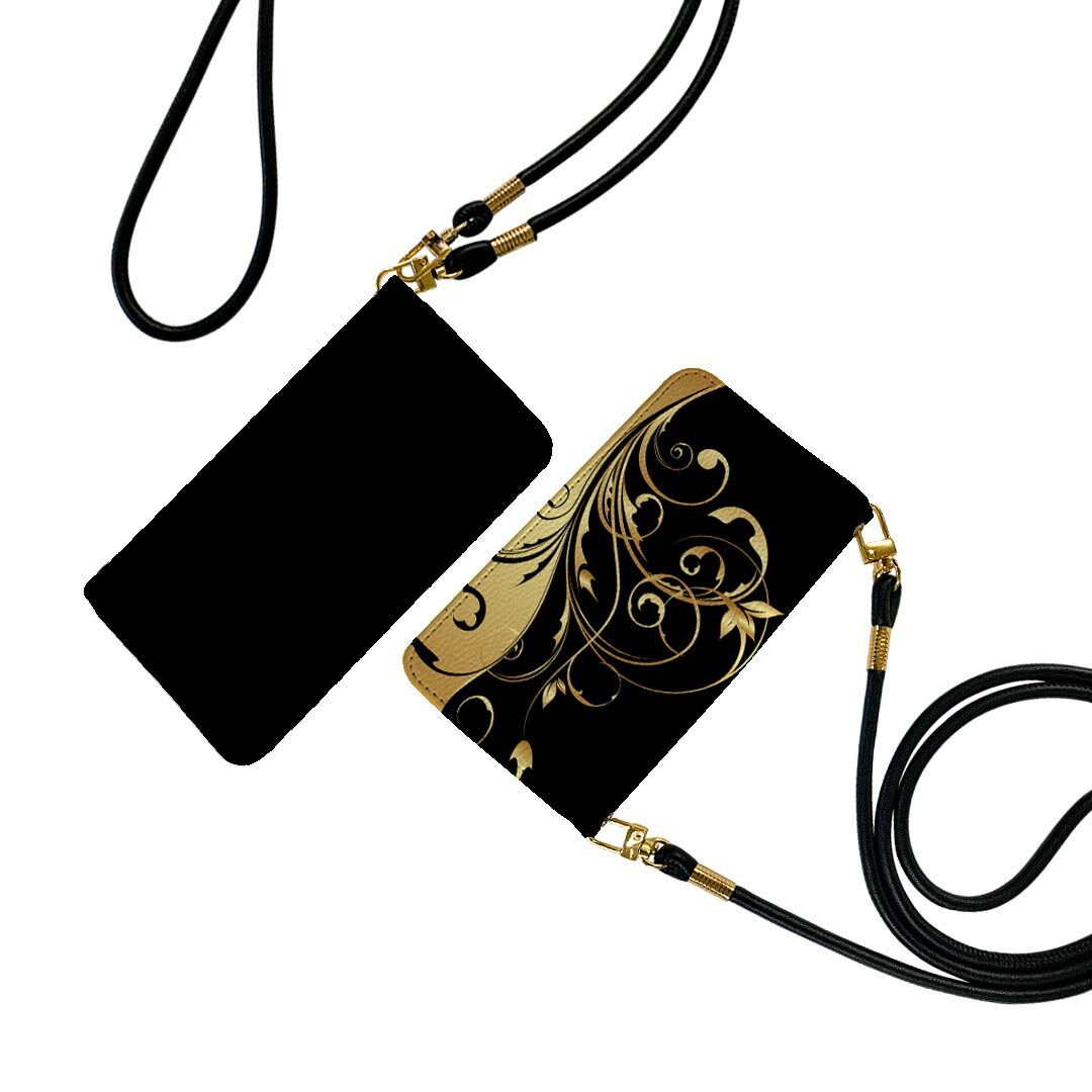 商品特徴・ショルダー付き手帳型スマホケース・シームレスな全面デザイン（内側は落ち着いたオフホワイト）・外側は高品質の人工革を使用・内側にはスマホを装着するケースが付属・機種専用のカメラホール仕様でケースを装着したままの撮影が可能・ワンセグや...