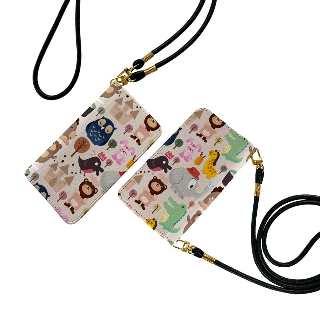 商品特徴・ショルダー付き手帳型スマホケース・シームレスな全面デザイン（内側は落ち着いたオフホワイト）・外側は高品質の人工革を使用・内側にはスマホを装着するケースが付属・機種専用のカメラホール仕様でケースを装着したままの撮影が可能・ワンセグや...