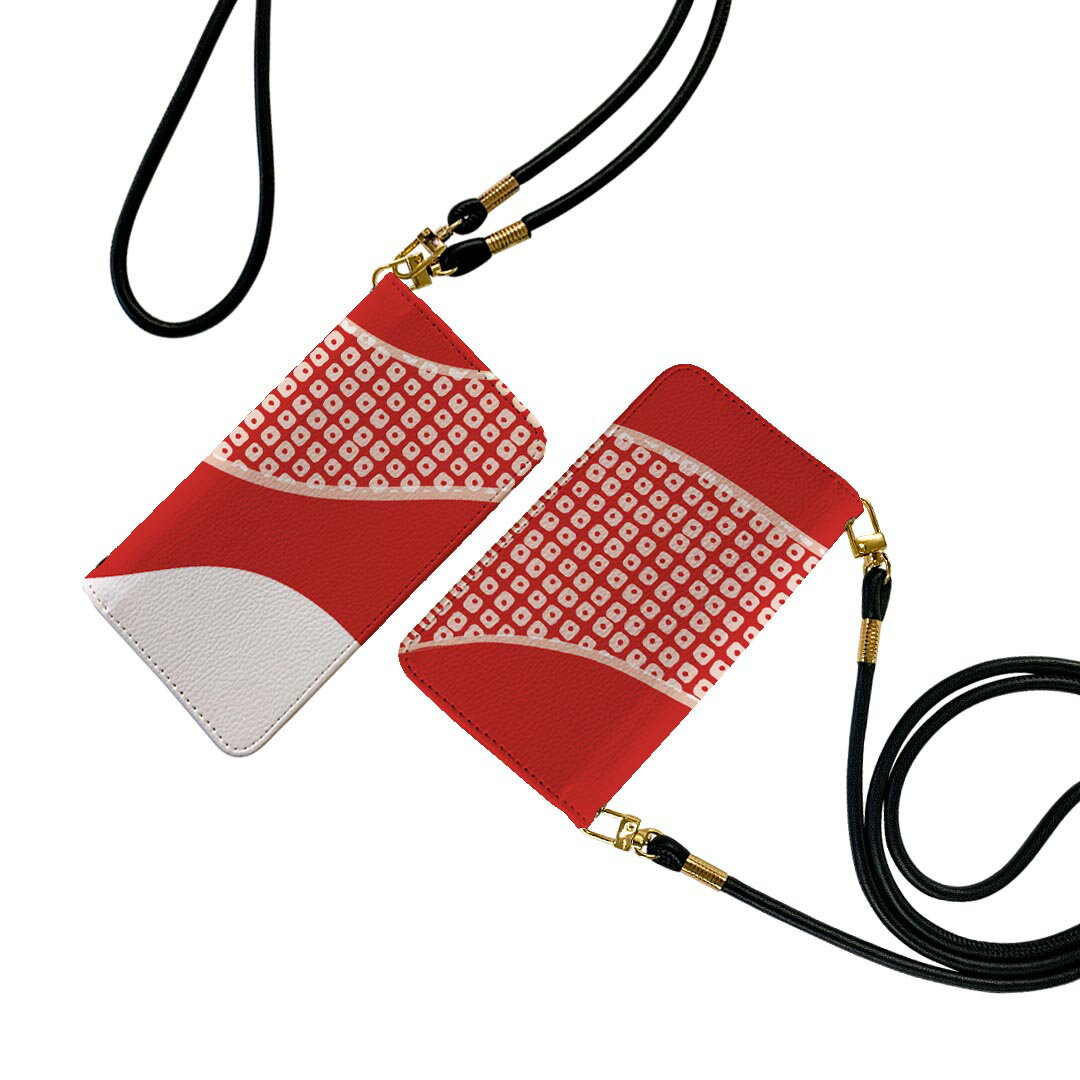 商品特徴・ショルダー付き手帳型スマホケース・シームレスな全面デザイン（内側は落ち着いたオフホワイト）・外側は高品質の人工革を使用・内側にはスマホを装着するケースが付属・機種専用のカメラホール仕様でケースを装着したままの撮影が可能・ワンセグや...