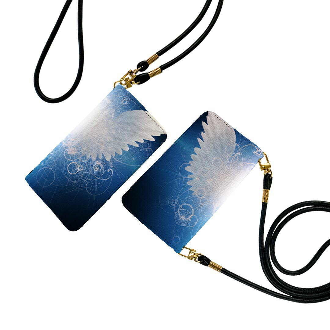 商品特徴・ショルダー付き手帳型スマホケース・シームレスな全面デザイン（内側は落ち着いたオフホワイト）・外側は高品質の人工革を使用・内側にはスマホを装着するケースが付属・機種専用のカメラホール仕様でケースを装着したままの撮影が可能・ワンセグや...