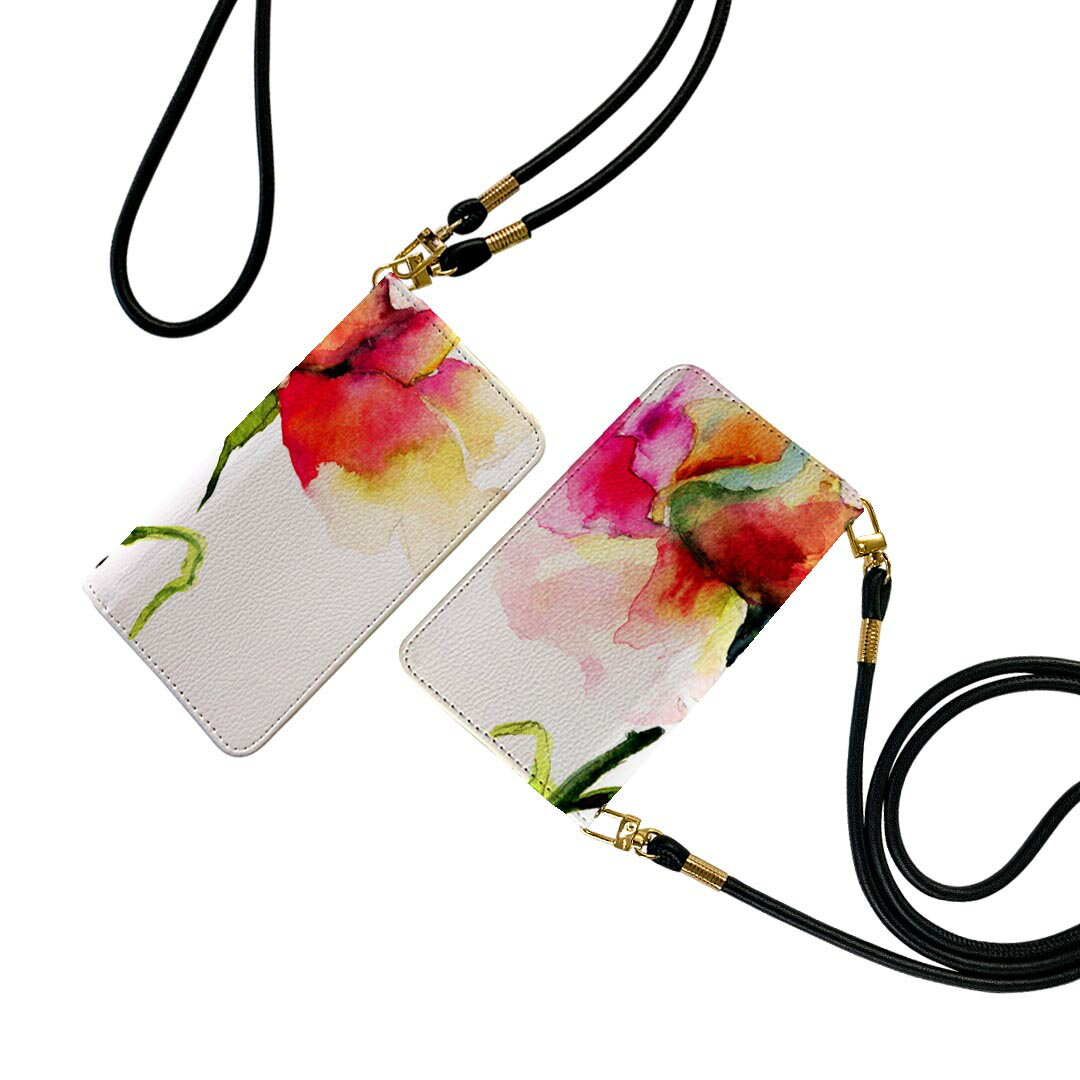 商品特徴・ショルダー付き手帳型スマホケース・シームレスな全面デザイン（内側は落ち着いたオフホワイト）・外側は高品質の人工革を使用・内側にはスマホを装着するケースが付属・機種専用のカメラホール仕様でケースを装着したままの撮影が可能・ワンセグや...