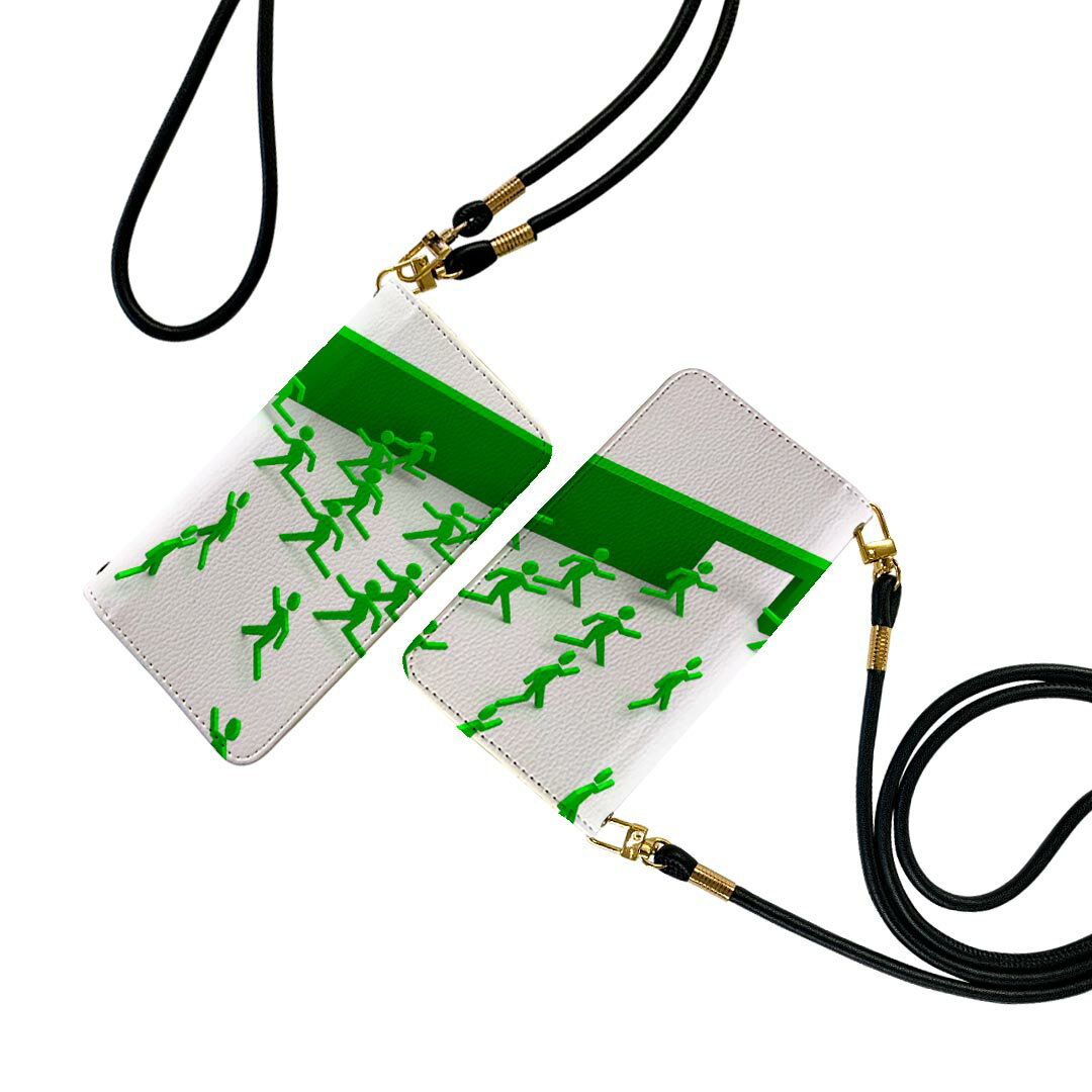 商品特徴・ショルダー付き手帳型スマホケース・シームレスな全面デザイン（内側は落ち着いたオフホワイト）・外側は高品質の人工革を使用・内側にはスマホを装着するケースが付属・機種専用のカメラホール仕様でケースを装着したままの撮影が可能・ワンセグや...