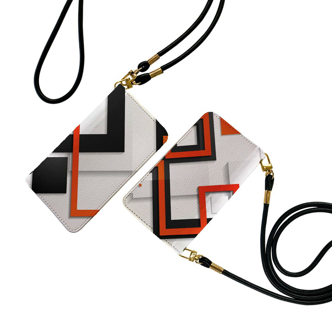 商品特徴・ショルダー付き手帳型スマホケース・シームレスな全面デザイン（内側は落ち着いたオフホワイト）・外側は高品質の人工革を使用・内側にはスマホを装着するケースが付属・機種専用のカメラホール仕様でケースを装着したままの撮影が可能・ワンセグや...