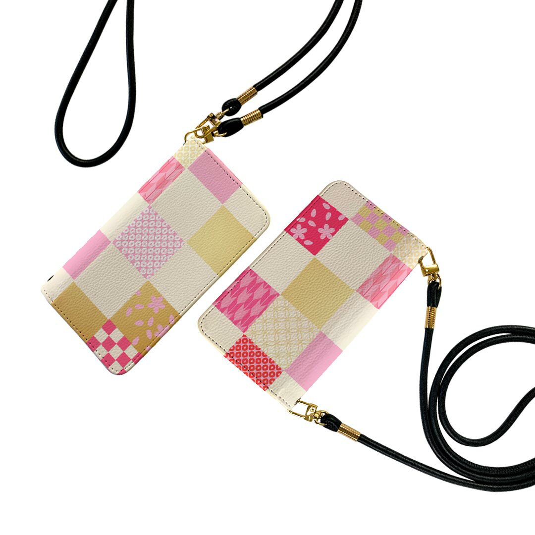 商品特徴・ショルダー付き手帳型スマホケース・シームレスな全面デザイン（内側は落ち着いたオフホワイト）・外側は高品質の人工革を使用・内側にはスマホを装着するケースが付属・機種専用のカメラホール仕様でケースを装着したままの撮影が可能・ワンセグや...