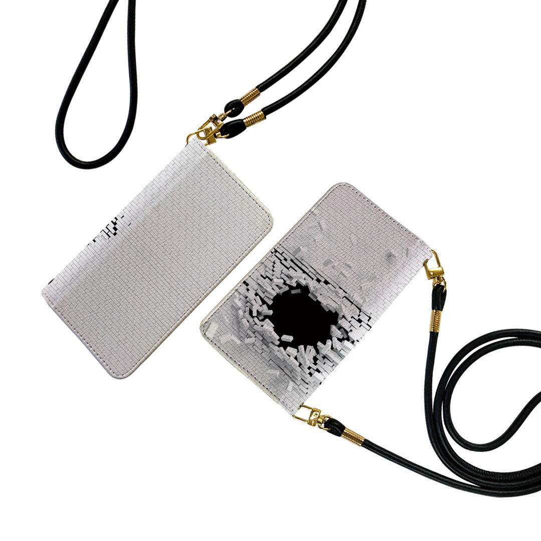 商品特徴・ショルダー付き手帳型スマホケース・シームレスな全面デザイン（内側は落ち着いたオフホワイト）・外側は高品質の人工革を使用・内側にはスマホを装着するケースが付属・機種専用のカメラホール仕様でケースを装着したままの撮影が可能・ワンセグや...