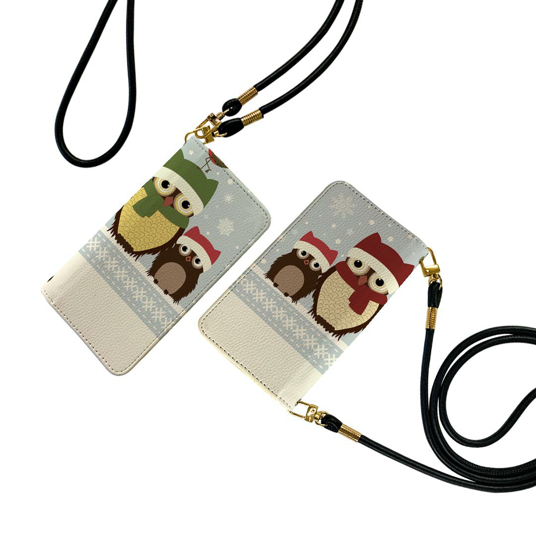 商品特徴・ショルダー付き手帳型スマホケース・シームレスな全面デザイン（内側は落ち着いたオフホワイト）・外側は高品質の人工革を使用・内側にはスマホを装着するケースが付属・機種専用のカメラホール仕様でケースを装着したままの撮影が可能・ワンセグや...