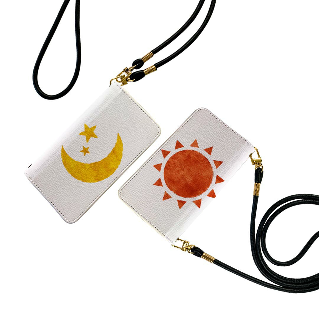 商品特徴・ショルダー付き手帳型スマホケース・シームレスな全面デザイン（内側は落ち着いたオフホワイト）・外側は高品質の人工革を使用・内側にはスマホを装着するケースが付属・機種専用のカメラホール仕様でケースを装着したままの撮影が可能・ワンセグや...