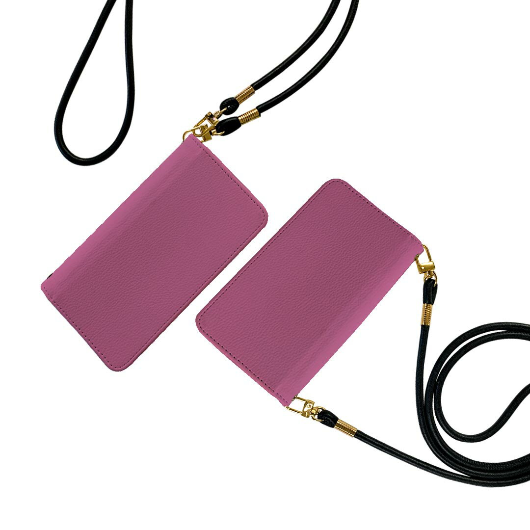 商品特徴・ショルダー付き手帳型スマホケース・シームレスな全面デザイン（内側は落ち着いたオフホワイト）・外側は高品質の人工革を使用・内側にはスマホを装着するケースが付属・機種専用のカメラホール仕様でケースを装着したままの撮影が可能・ワンセグや...