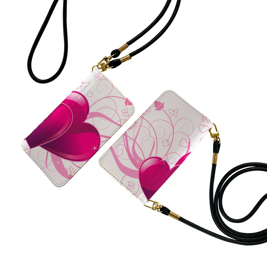 商品特徴・ショルダー付き手帳型スマホケース・シームレスな全面デザイン（内側は落ち着いたオフホワイト）・外側は高品質の人工革を使用・内側にはスマホを装着するケースが付属・機種専用のカメラホール仕様でケースを装着したままの撮影が可能・ワンセグや...