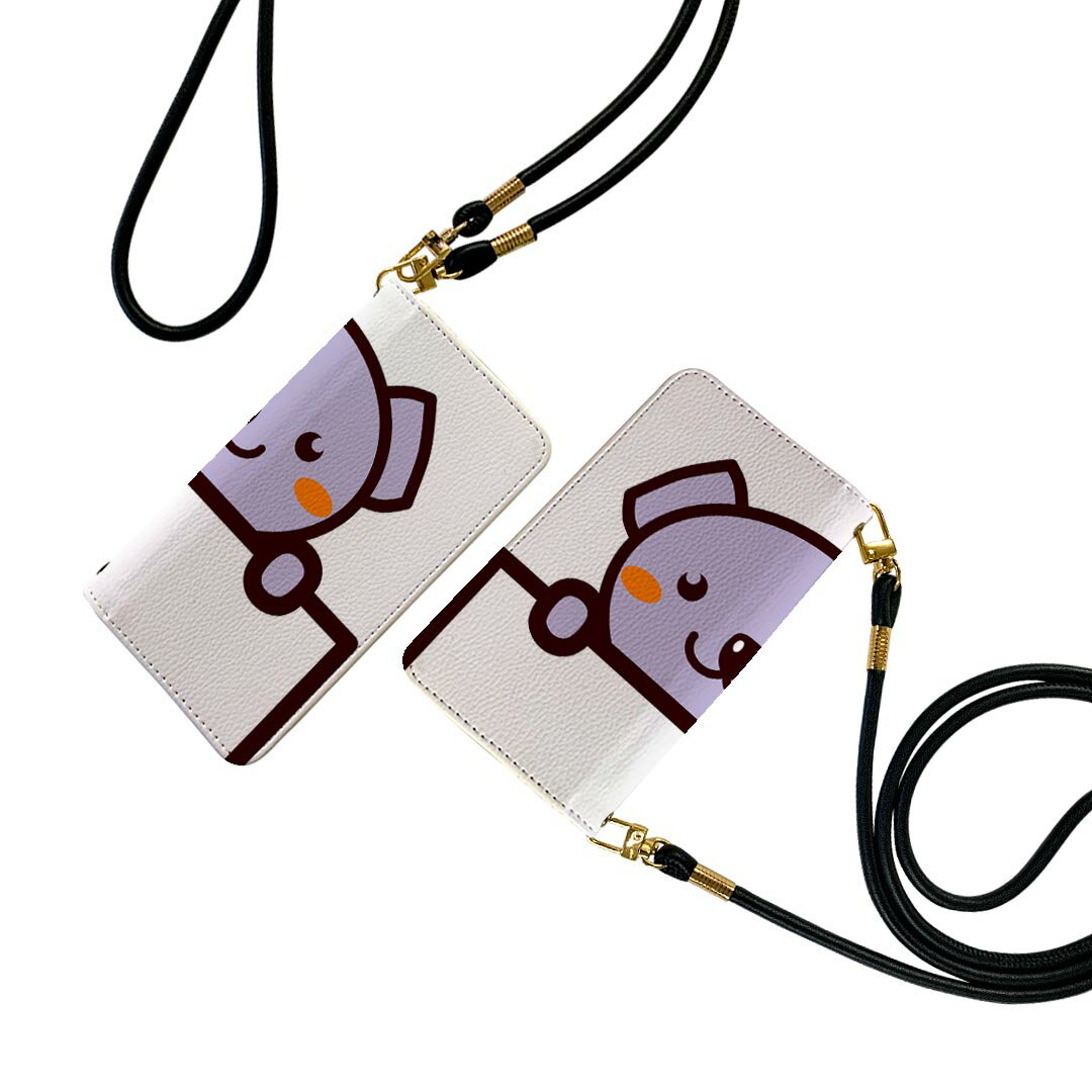 商品特徴・ショルダー付き手帳型スマホケース・シームレスな全面デザイン（内側は落ち着いたオフホワイト）・外側は高品質の人工革を使用・内側にはスマホを装着するケースが付属・機種専用のカメラホール仕様でケースを装着したままの撮影が可能・ワンセグや...