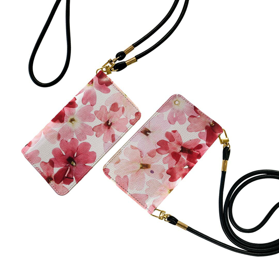 商品特徴・ショルダー付き手帳型スマホケース・シームレスな全面デザイン（内側は落ち着いたオフホワイト）・外側は高品質の人工革を使用・内側にはスマホを装着するケースが付属・機種専用のカメラホール仕様でケースを装着したままの撮影が可能・ワンセグや...