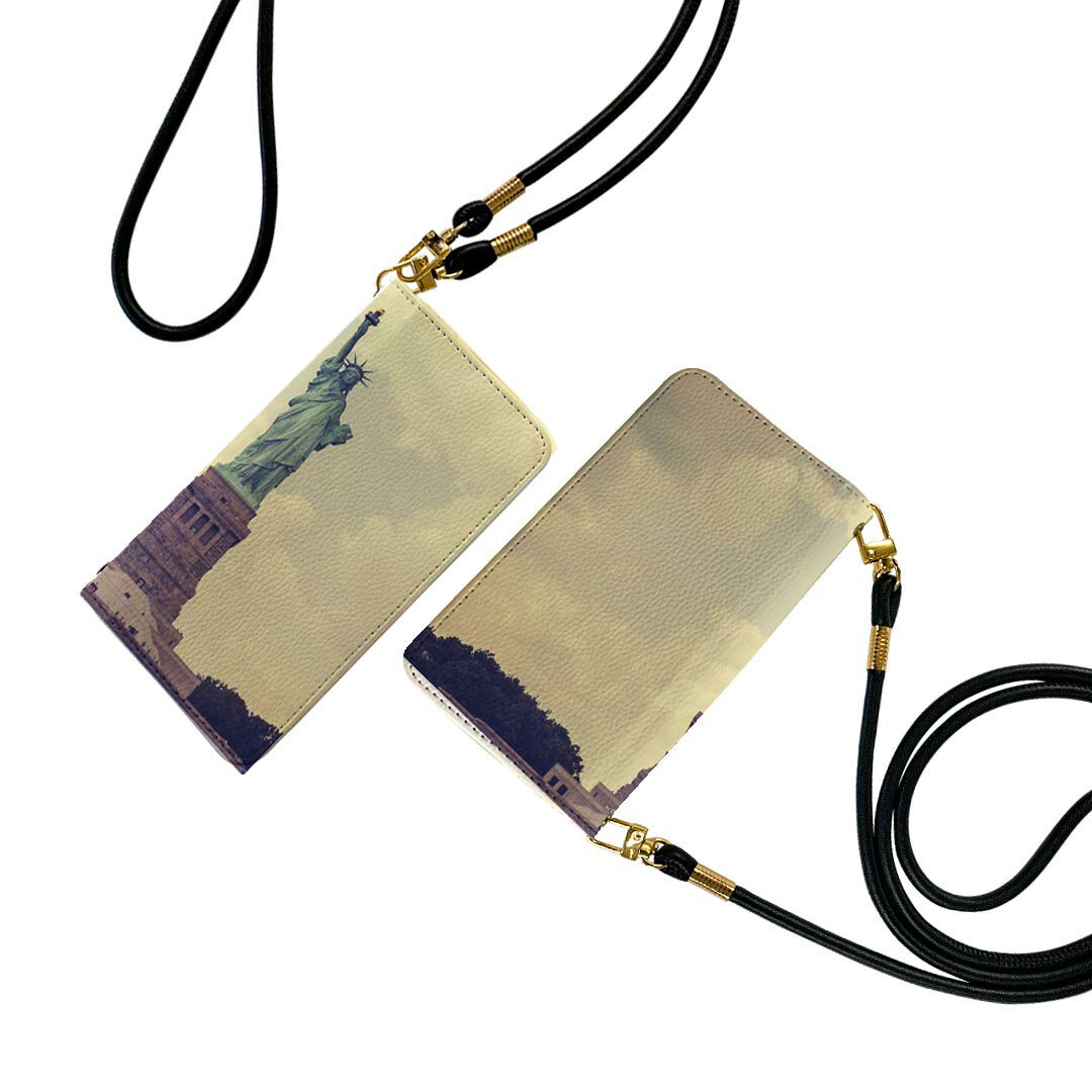 商品特徴・ショルダー付き手帳型スマホケース・シームレスな全面デザイン（内側は落ち着いたオフホワイト）・外側は高品質の人工革を使用・内側にはスマホを装着するケースが付属・機種専用のカメラホール仕様でケースを装着したままの撮影が可能・ワンセグや...