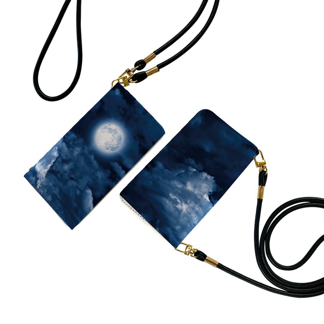 商品特徴・ショルダー付き手帳型スマホケース・シームレスな全面デザイン（内側は落ち着いたオフホワイト）・外側は高品質の人工革を使用・内側にはスマホを装着するケースが付属・機種専用のカメラホール仕様でケースを装着したままの撮影が可能・ワンセグや...