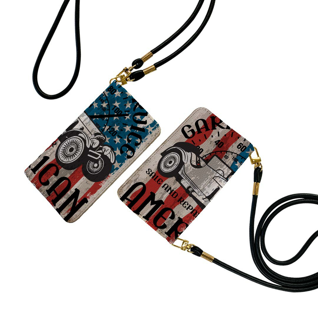 商品特徴・ショルダー付き手帳型スマホケース・シームレスな全面デザイン（内側は落ち着いたオフホワイト）・外側は高品質の人工革を使用・内側にはスマホを装着するケースが付属・機種専用のカメラホール仕様でケースを装着したままの撮影が可能・ワンセグや...