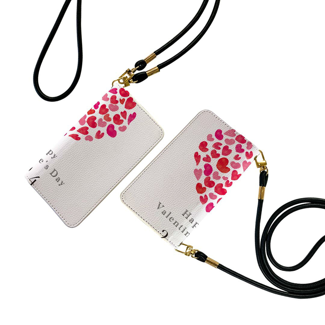 商品特徴・ショルダー付き手帳型スマホケース・シームレスな全面デザイン（内側は落ち着いたオフホワイト）・外側は高品質の人工革を使用・内側にはスマホを装着するケースが付属・機種専用のカメラホール仕様でケースを装着したままの撮影が可能・ワンセグや...