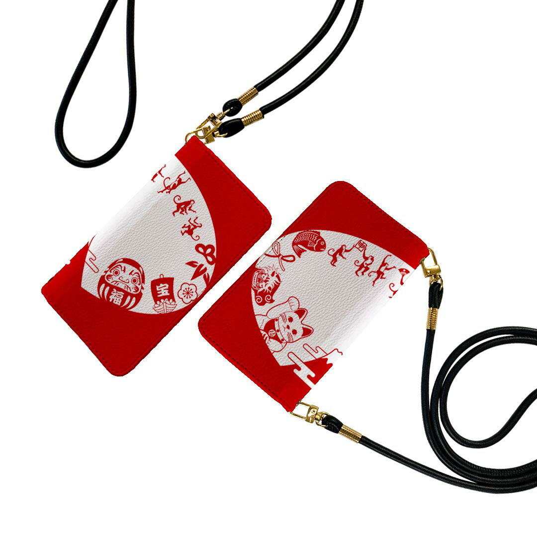 商品特徴・ショルダー付き手帳型スマホケース・シームレスな全面デザイン（内側は落ち着いたオフホワイト）・外側は高品質の人工革を使用・内側にはスマホを装着するケースが付属・機種専用のカメラホール仕様でケースを装着したままの撮影が可能・ワンセグや...