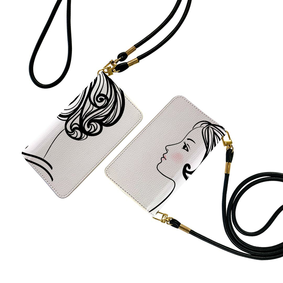 商品特徴・ショルダー付き手帳型スマホケース・シームレスな全面デザイン（内側は落ち着いたオフホワイト）・外側は高品質の人工革を使用・内側にはスマホを装着するケースが付属・機種専用のカメラホール仕様でケースを装着したままの撮影が可能・ワンセグや...