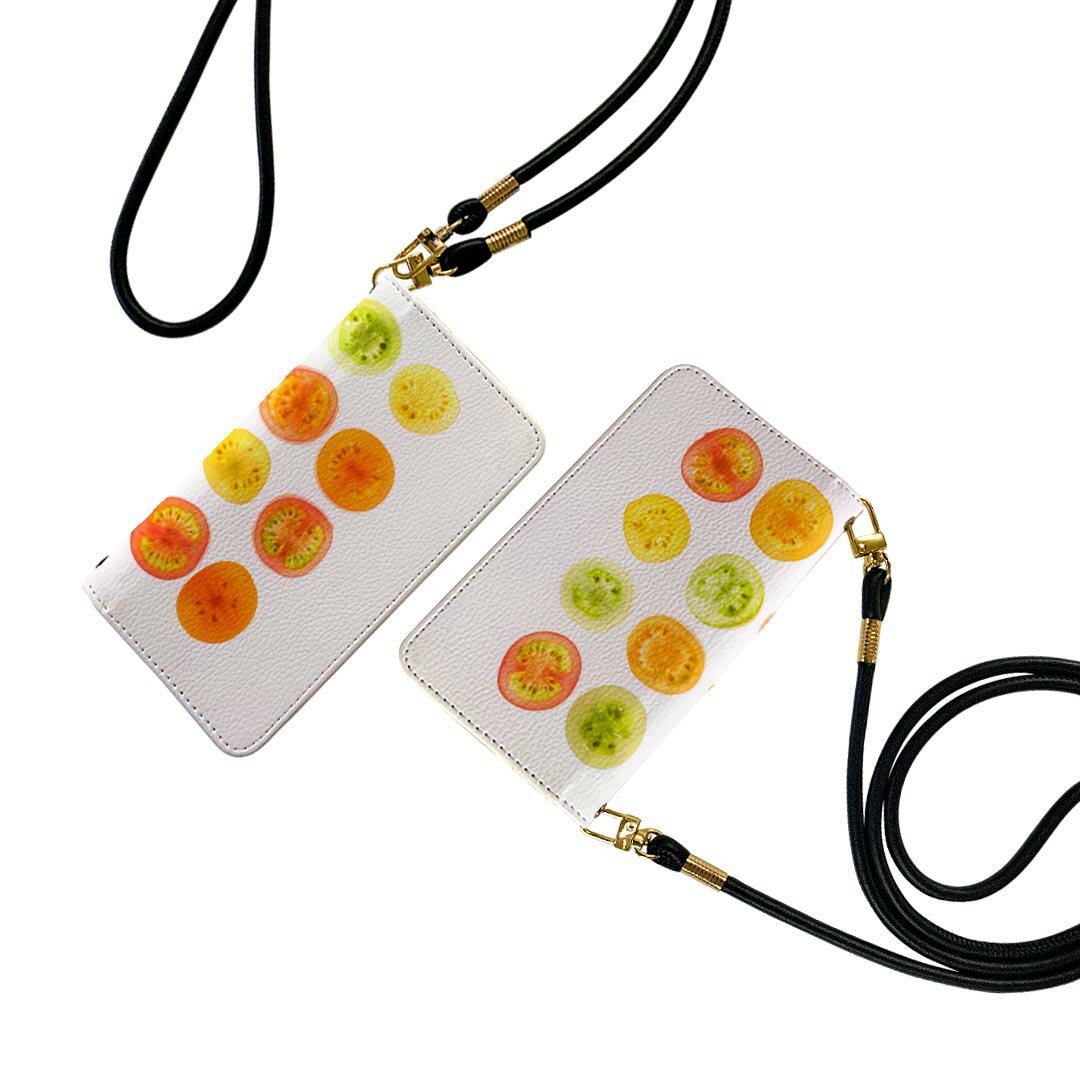 商品特徴・ショルダー付き手帳型スマホケース・シームレスな全面デザイン（内側は落ち着いたオフホワイト）・外側は高品質の人工革を使用・内側にはスマホを装着するケースが付属・機種専用のカメラホール仕様でケースを装着したままの撮影が可能・ワンセグや...