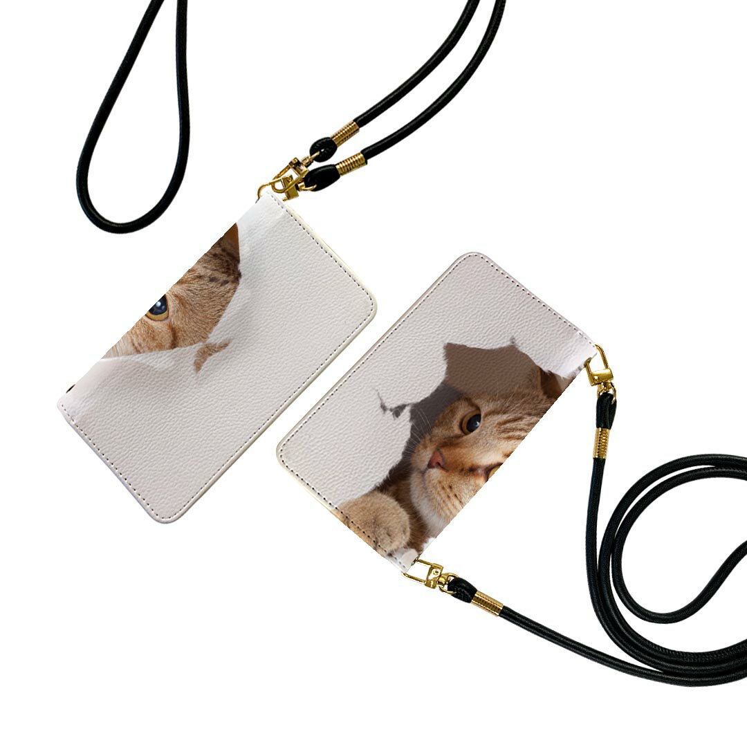 商品特徴・ショルダー付き手帳型スマホケース・シームレスな全面デザイン（内側は落ち着いたオフホワイト）・外側は高品質の人工革を使用・内側にはスマホを装着するケースが付属・機種専用のカメラホール仕様でケースを装着したままの撮影が可能・ワンセグや...