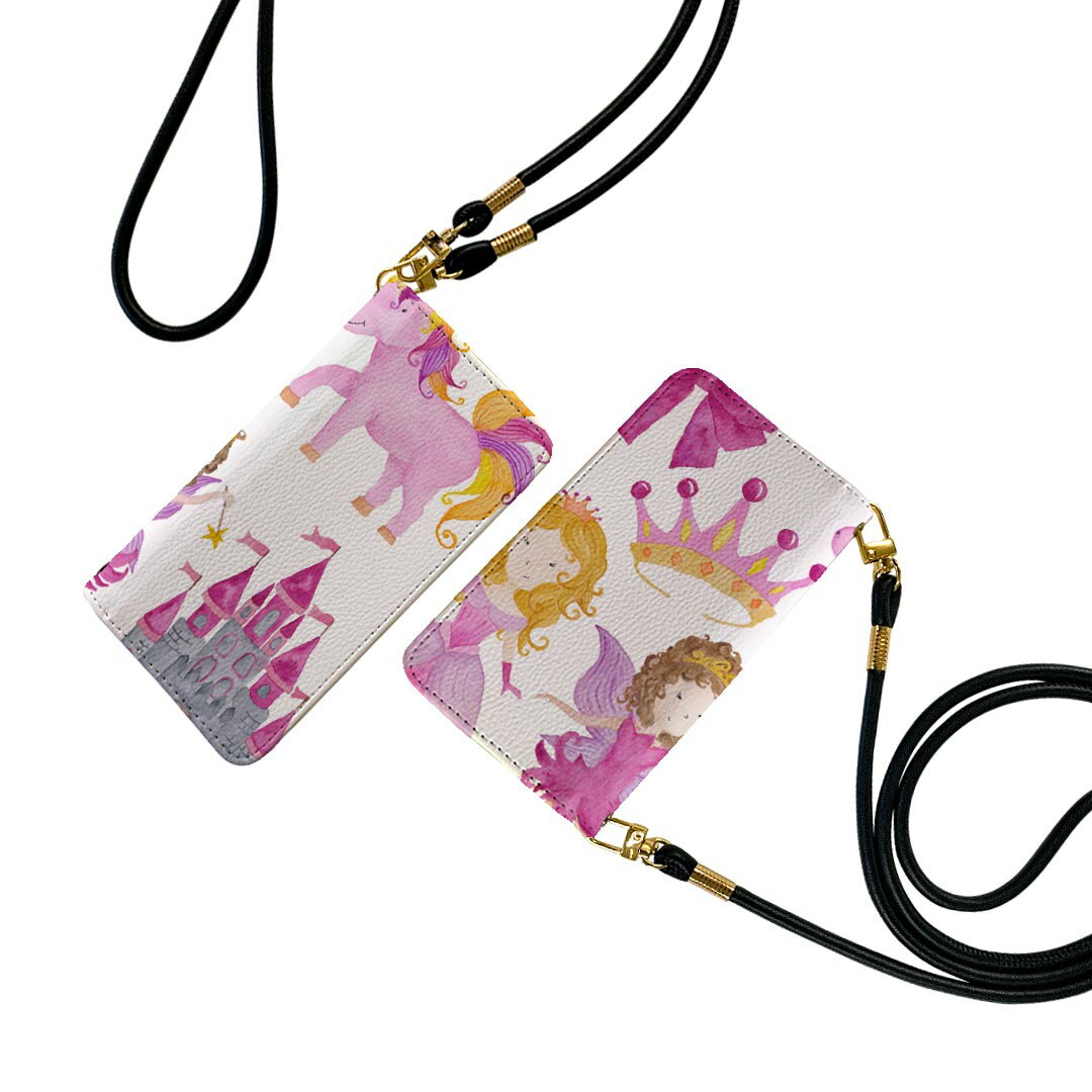 商品特徴・ショルダー付き手帳型スマホケース・シームレスな全面デザイン（内側は落ち着いたオフホワイト）・外側は高品質の人工革を使用・内側にはスマホを装着するケースが付属・機種専用のカメラホール仕様でケースを装着したままの撮影が可能・ワンセグや...