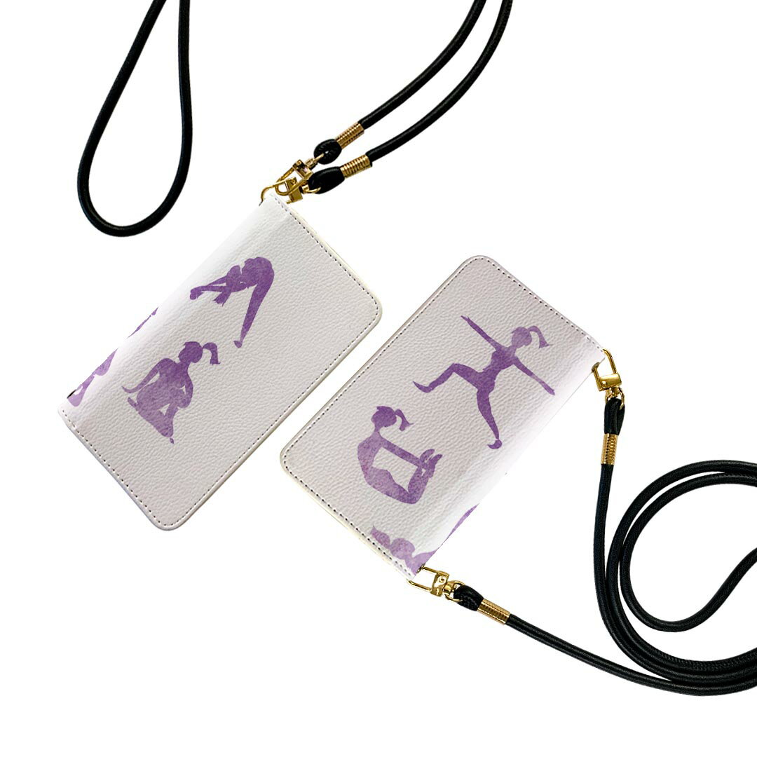 商品特徴・ショルダー付き手帳型スマホケース・シームレスな全面デザイン（内側は落ち着いたオフホワイト）・外側は高品質の人工革を使用・内側にはスマホを装着するケースが付属・機種専用のカメラホール仕様でケースを装着したままの撮影が可能・ワンセグや...