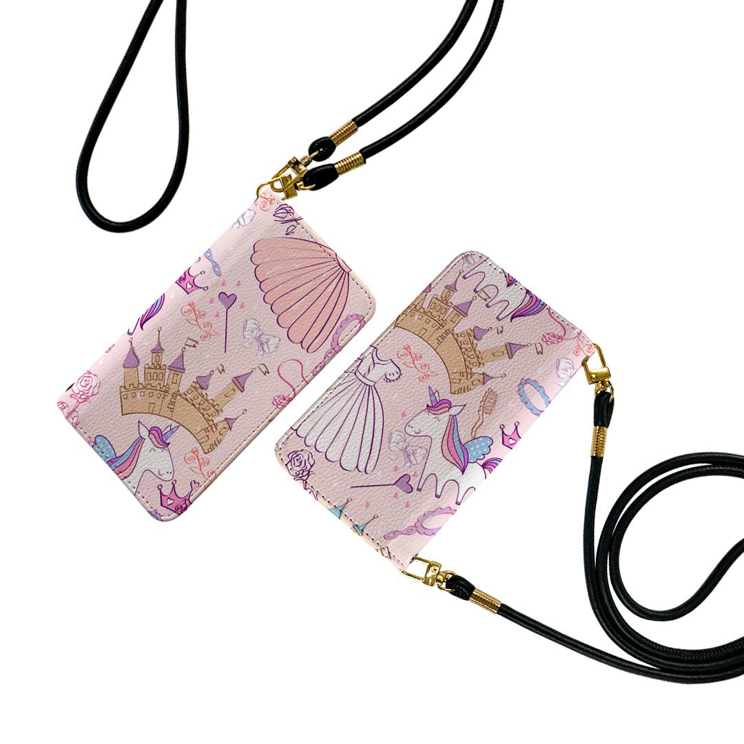 商品特徴・ショルダー付き手帳型スマホケース・シームレスな全面デザイン（内側は落ち着いたオフホワイト）・外側は高品質の人工革を使用・内側にはスマホを装着するケースが付属・機種専用のカメラホール仕様でケースを装着したままの撮影が可能・ワンセグや...