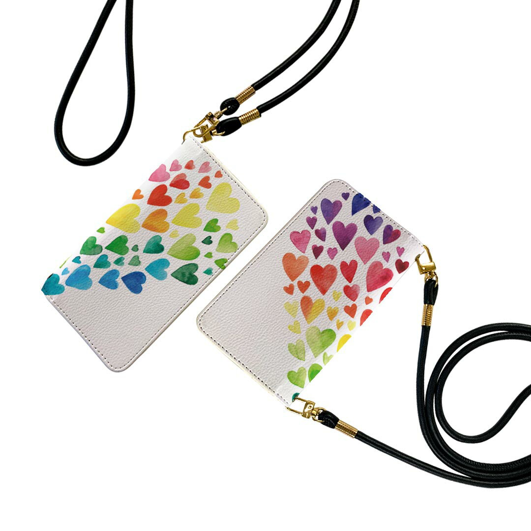 商品特徴・ショルダー付き手帳型スマホケース・シームレスな全面デザイン（内側は落ち着いたオフホワイト）・外側は高品質の人工革を使用・内側にはスマホを装着するケースが付属・機種専用のカメラホール仕様でケースを装着したままの撮影が可能・ワンセグや...